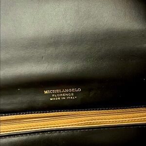 Michelangelo | Bags | Vintage Michelangelo Florence Italy Black Kelly ...